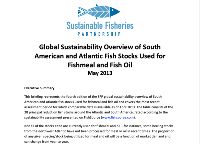 Reduction Fisheries Reports - Sustainable Fisheries Partnership